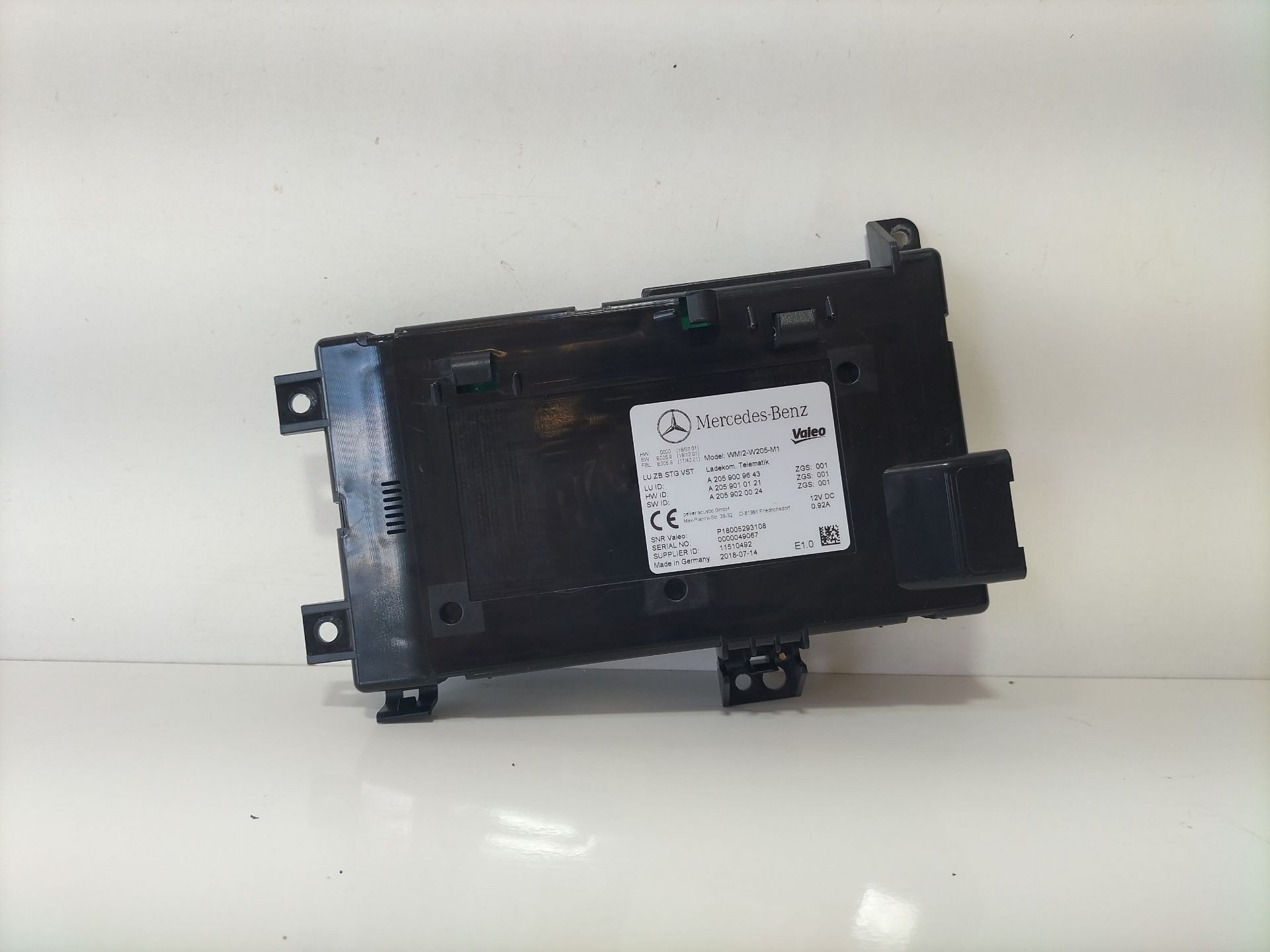 A2059009643 ELECTRONIC MODULE / 184112 FOR MERCEDES-BENZ CLASE C W205 ...